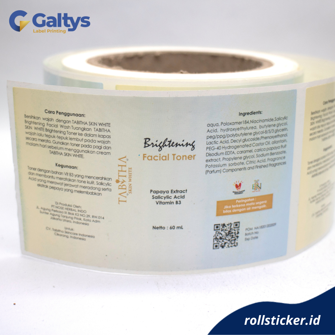 Contoh Desain Label Sticker Kosmetik yang Menarik dan Elegan ...